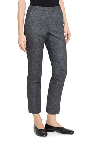 Theory Marled Flannel Treeca Pull-on Pants
