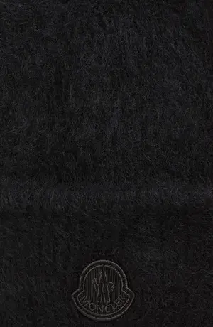 Moncler Mohair Blend Beanie - Black