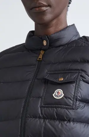 Moncler Wool, Cashmere And Quilted Down Puffer Cardigan - Black