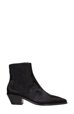 BOSS Calf Hair Chelsea Boot - Black