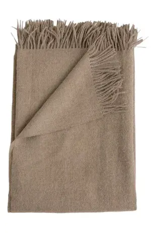 EVANGELINE 100% Baby Alpaca Throws - Fawn