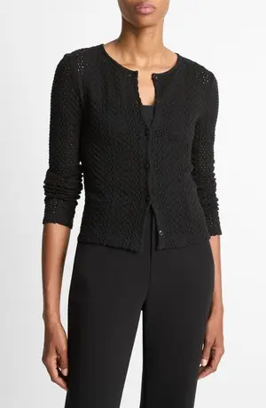 Women's Open-Stitch Cardigan
