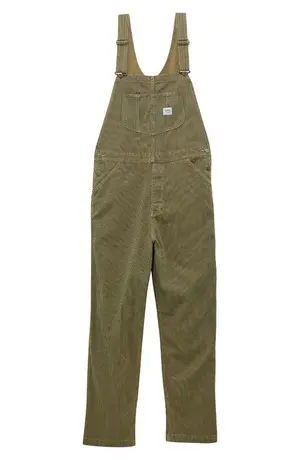 LEEM Railroad Stripe Workwear Bib Overalls