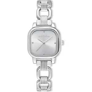 Ettika Classic Square Bracelet Watch - Silver