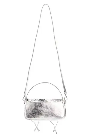 Acne Studios Micro Multipocket Metallic Leather Baguette