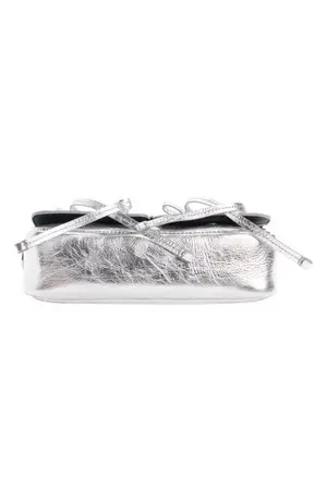 Acne Studios Micro Multipocket Metallic Leather Baguette