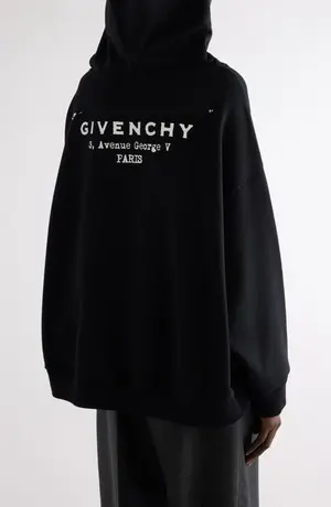 Givenchy Oversize Logo Graphic Hoodie