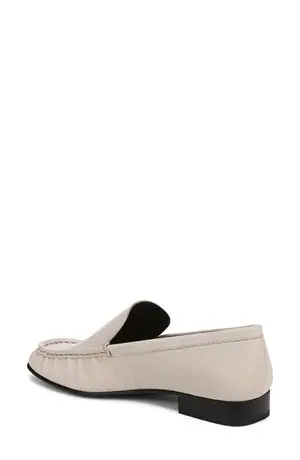 Nordstrom Benson Leather Moc-toe Loafer - Ivory Creme