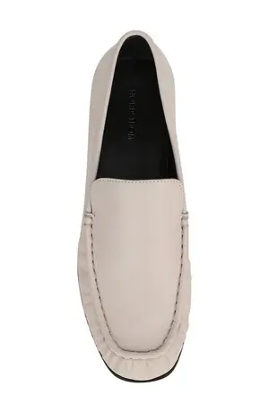 Nordstrom Benson Leather Moc-toe Loafer - Ivory Creme