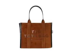 Marc Jacobs Large Suede Leather Blocked Tote Bag - Copper