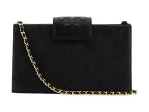 Tory Burch Fleming Mini Chain Wallet - Black