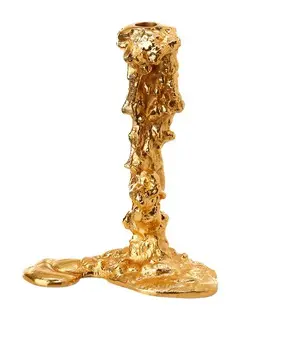 POLSPOTTEN Large Drip Candle Holder - Gold