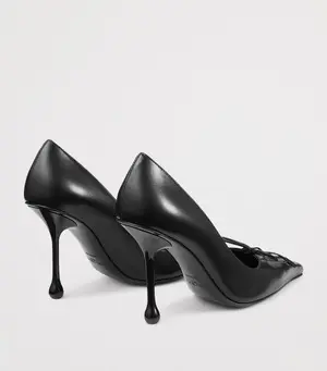 JIMMY CHOO Scarlett 95 Leather Pumps - Black