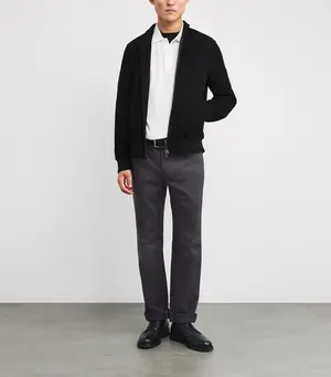 Brioni Wool-cotton Straight-leg Jeans