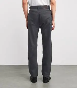 Brioni Wool-cotton Straight-leg Jeans