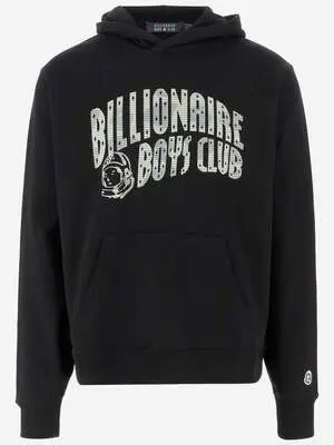 BILLIONAIRE Cotton Sweatshirt With Logo - Black