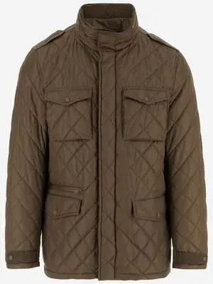 Herno Quilted Jacket With High Collar