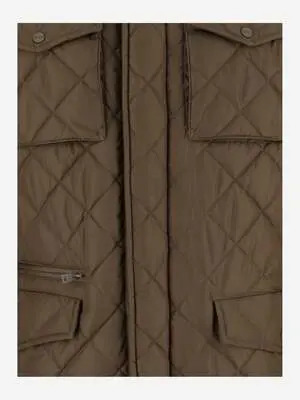 Herno Quilted Jacket With High Collar