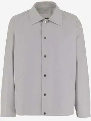 JIL SANDER Cotton Jacket With Logo