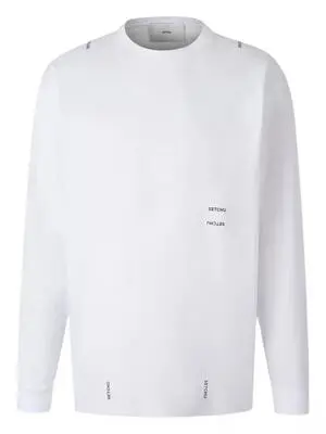 SETCHU Logo-print Long-sleeve T-shirt - White