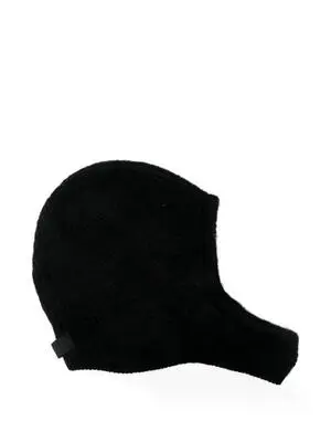 Jacquemus Ribbed-knit Balaclava - Black