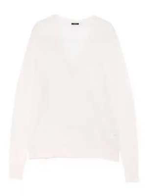 JOSEPH V-neck Cashmere Sweater - Neutrals