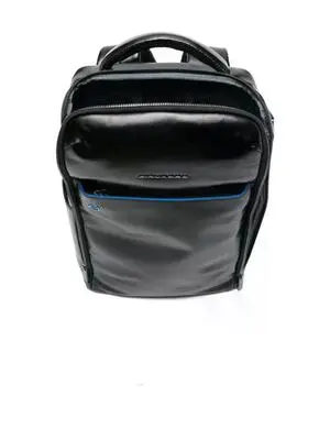 PIQUADRO Leather Top-handle Backpack