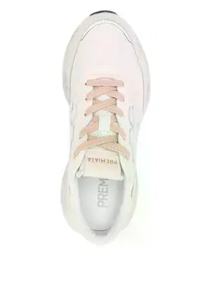 Premiata Leather-panel Low-top Sneakers