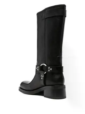 P.a.r.o.s.h Buckle-strap Studded Boots