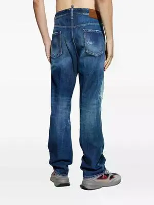 Dsquared2 Distressed Cotton Denim Jeans