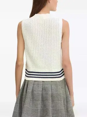 Adidas Knitted V-neck Sleeveless Top