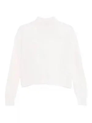 Max Mara Ribbed Mock-neck Sweater