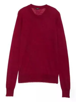 JOSEPH Round-neck Cashmere Sweater - Red