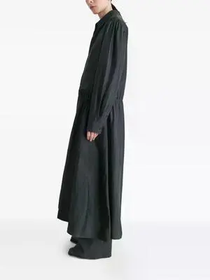 LEMAIRE Gathered Buttoned Dress - Black