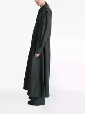 LEMAIRE Gathered Buttoned Dress - Black