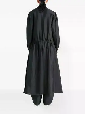 LEMAIRE Gathered Buttoned Dress - Black