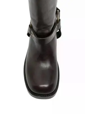 P.a.r.o.s.h Buckle-strap Leather Boots