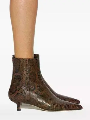 AeydĒ 35mm Sofie Pointed-toe Ankle Boots - Brown