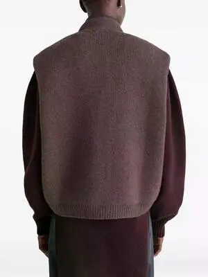 LEMAIRE Maxi Patch-pocket Sleeveless Cardigan