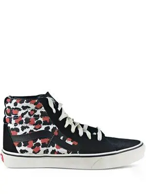 VANS Sk8-hi Leopard-print Sneakers - Black