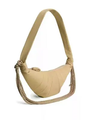 LEMAIRE Medium Croissant Leather Shoulder Bag - Neutrals