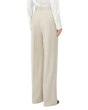 Max Mara Straight Leg Virgin Wool Pants