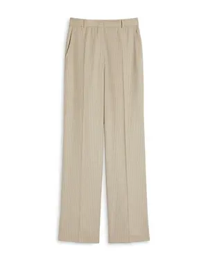 Max Mara Straight Leg Virgin Wool Pants