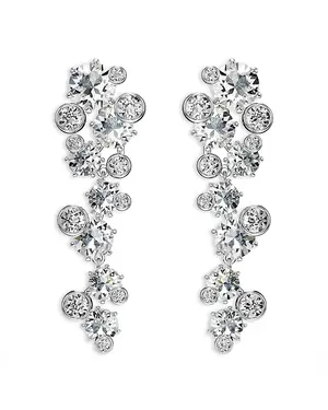 SWAROVSKI Constella Crystal Linear Drop Earrings - Silver