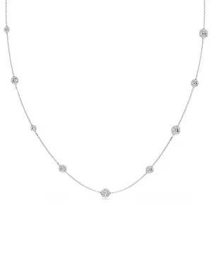 SWAROVSKI Una Crystal Angelic Station Necklace - Silver