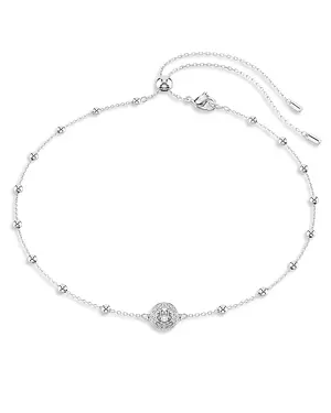 SWAROVSKI Una Crystal Angelic Reversible Pendant Necklace - Silver