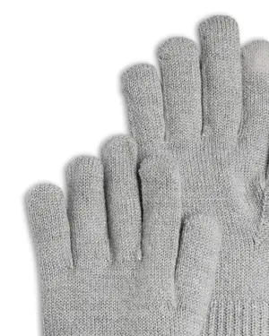 Rag & Bone Blake Metallic Tech Gloves - Gray