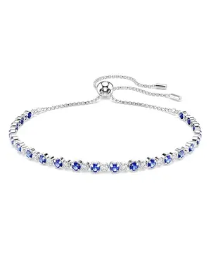 SWAROVSKI Matrix Tennis Bracelet - Blue/silver