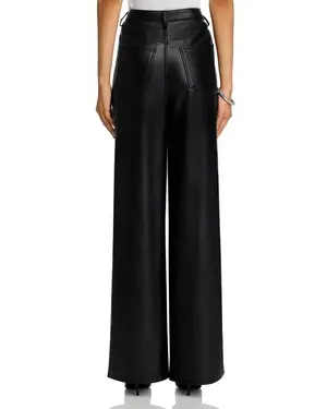 Steve Madden Geraldine Faux Leather Bootcut Pants