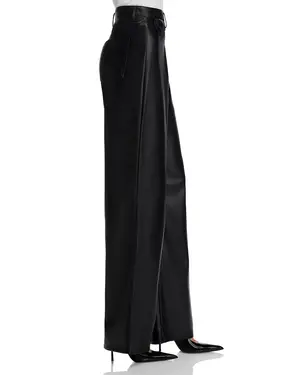 Steve Madden Geraldine Faux Leather Bootcut Pants